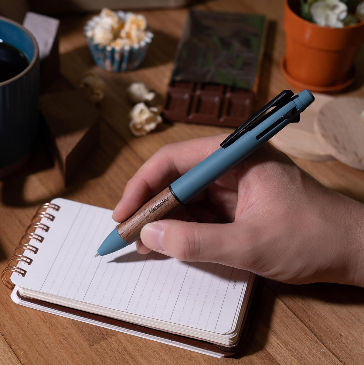 Jetstream karimoku multi function 4&1 Ballpoint Pen Steel Blue 0.5mm ...