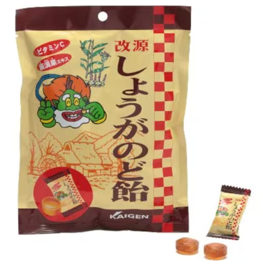 Caramelo de jengibre Kaigen para la garganta 80g Pastilla para la garg ...