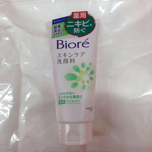 Biore Skin Care Face Wash Cleanser Facial Foam Acne Care 130g Kao ...